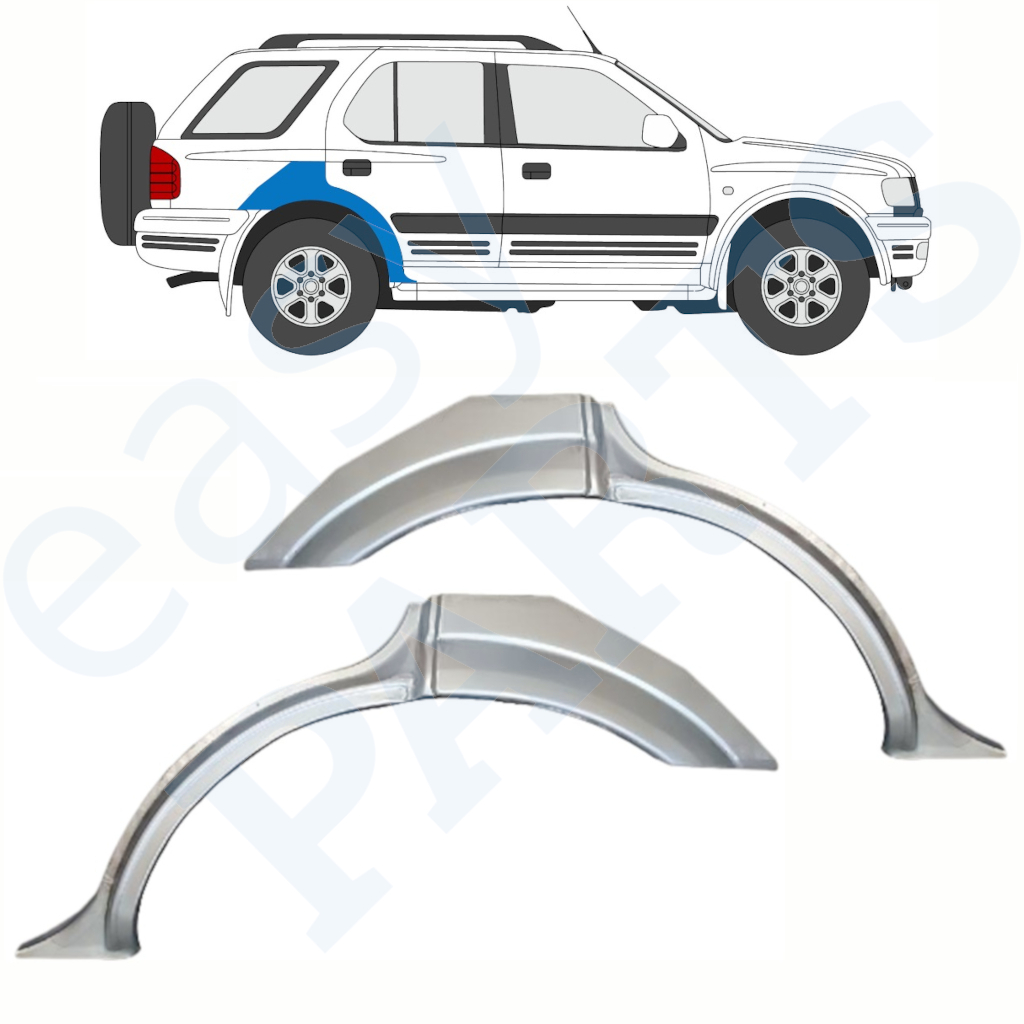 Opel Frontera B 1999-2002 Reparation Av Bakskärm / Leftopel Frontera B ...
